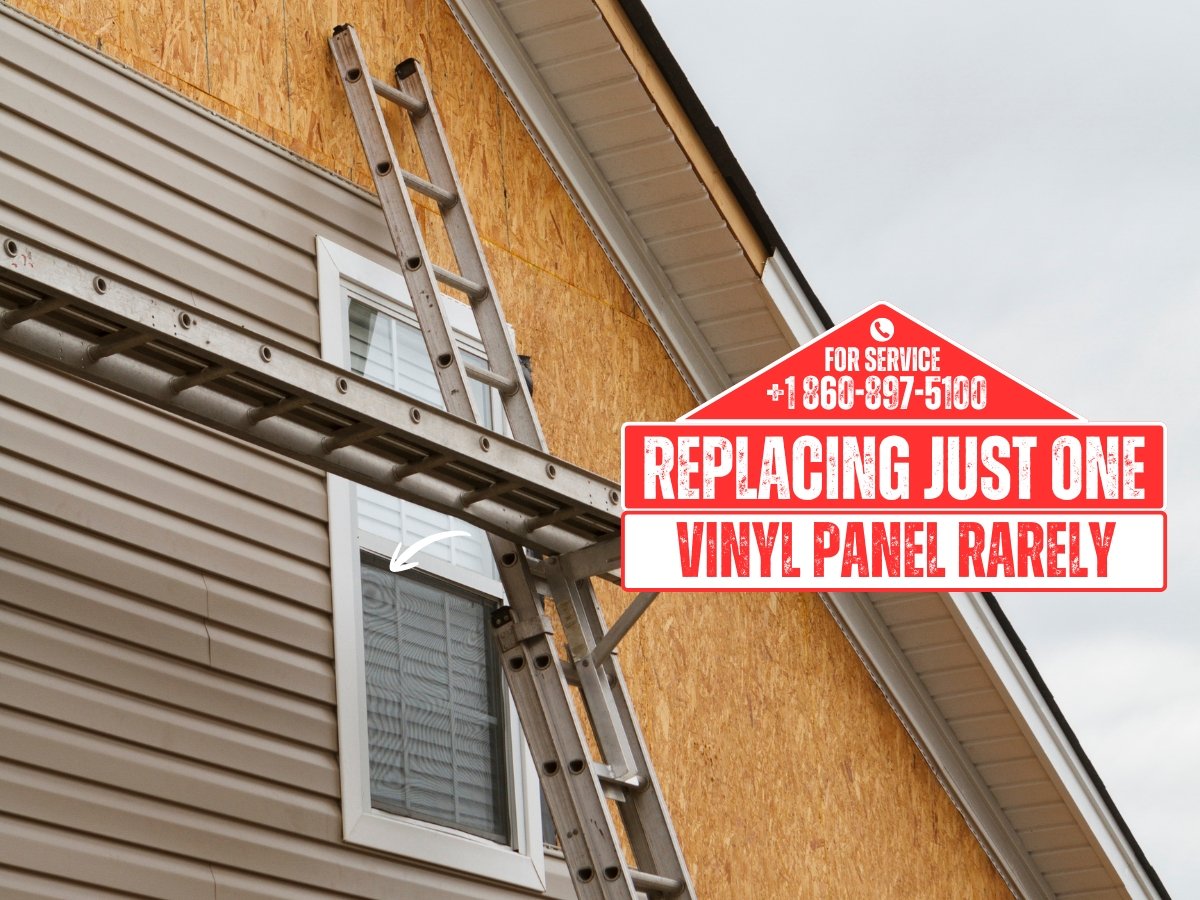 Why Replacing One Vinyl Siding Panel Fails in Waterbury, CT